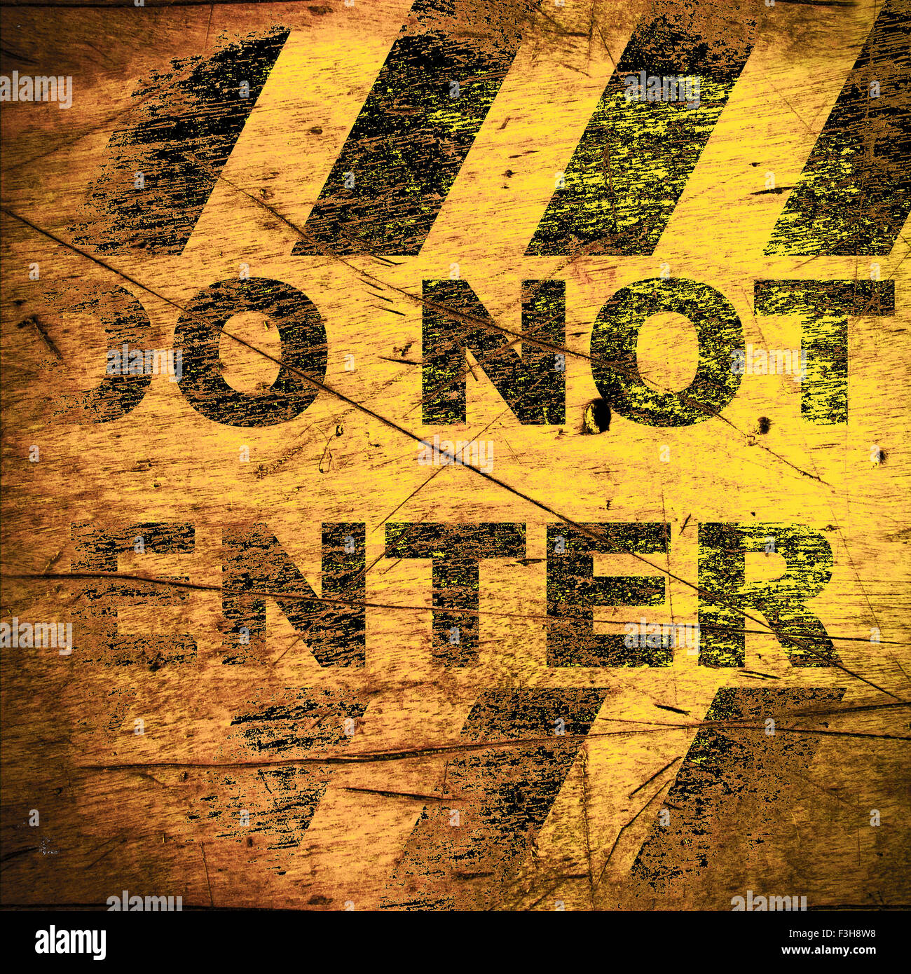 Abstract Do Not Enter Sign in a grunge effect Stock Photo - Alamy