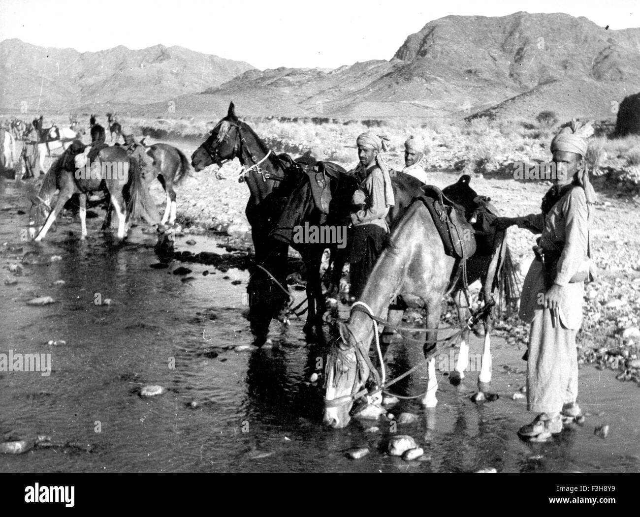 BRITISH INDIAN ARMY Indian Mounted Scouts on the north-west frontier ...