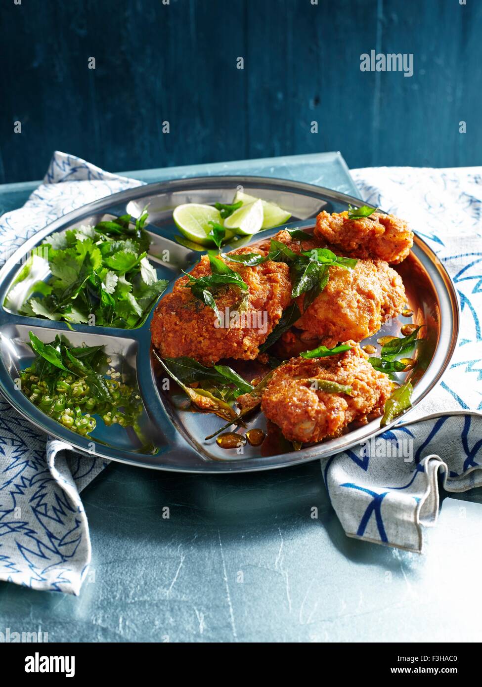 Chicken 65, a spicy deep fried chicken dish Stock Photo - Alamy