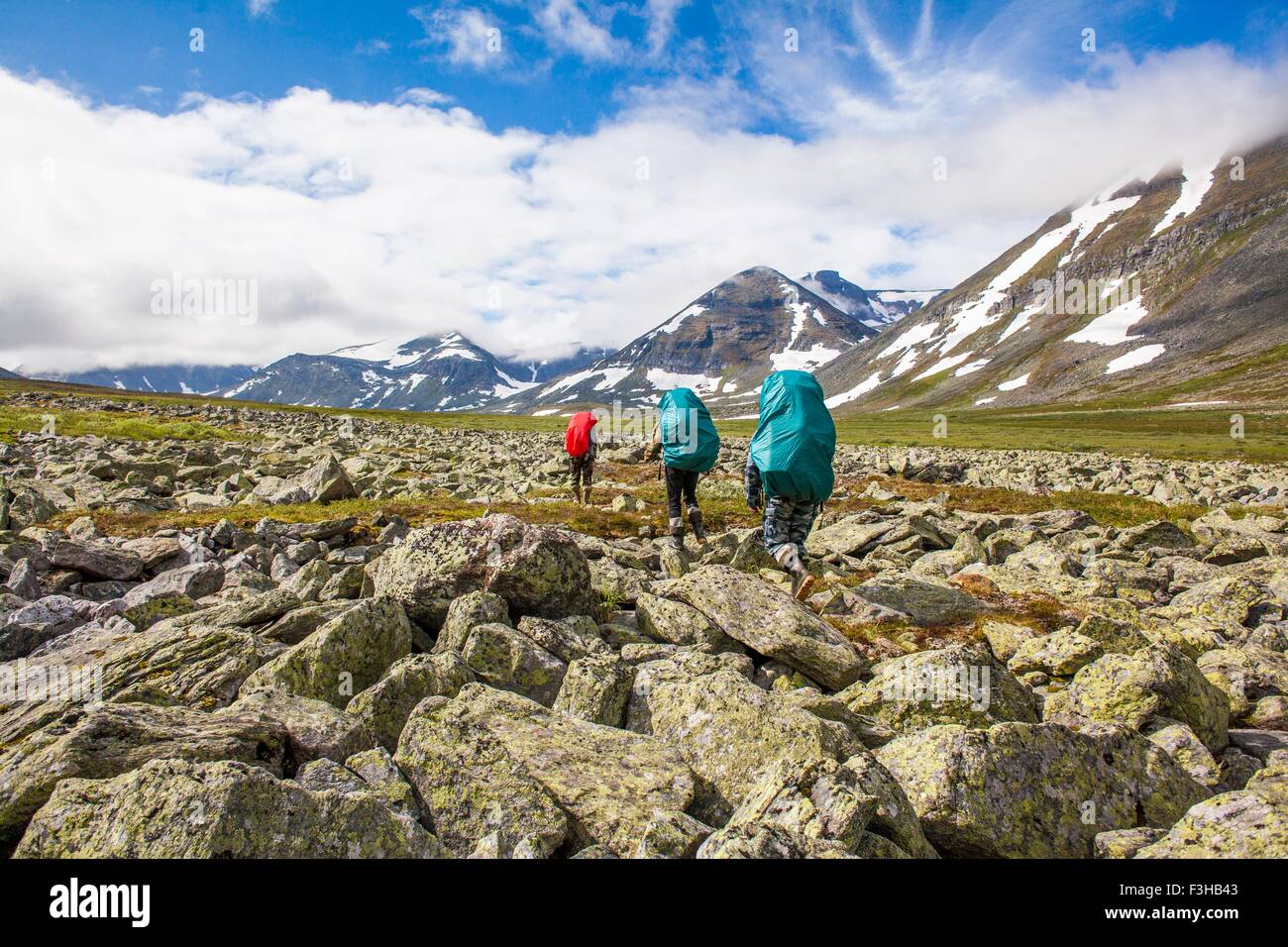 Wide angle view hikers hi-res stock photography and images - Alamy