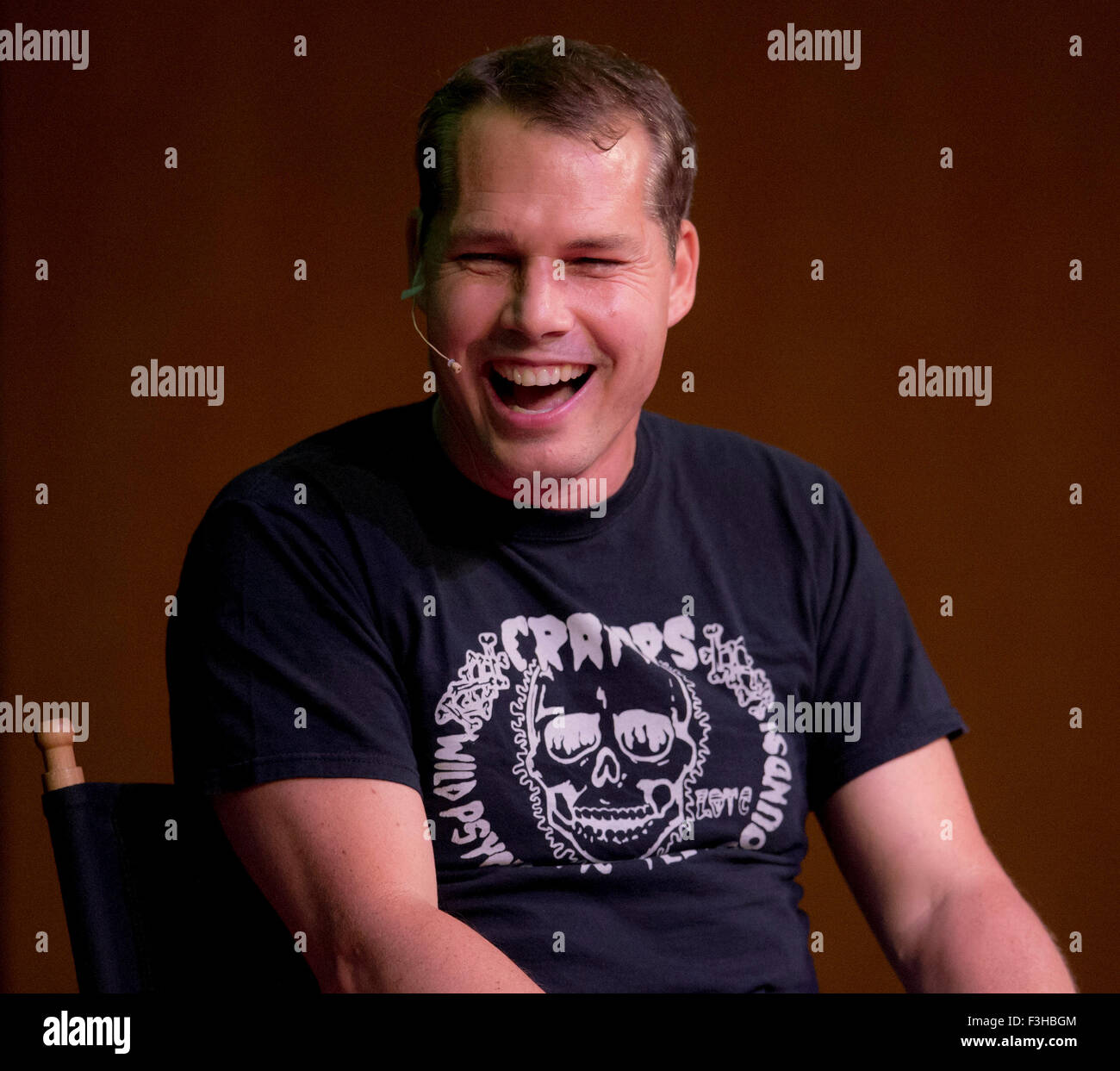 Santa Monica, California, USA. 06th Oct, 2015. SHEPARD FAIREY discusses ...