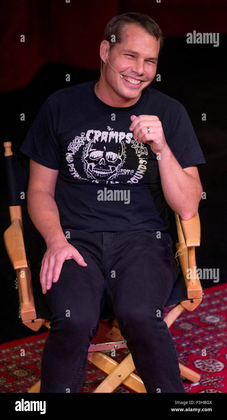 Santa Monica, California, USA. 06th Oct, 2015. SHEPARD FAIREY discusses ...