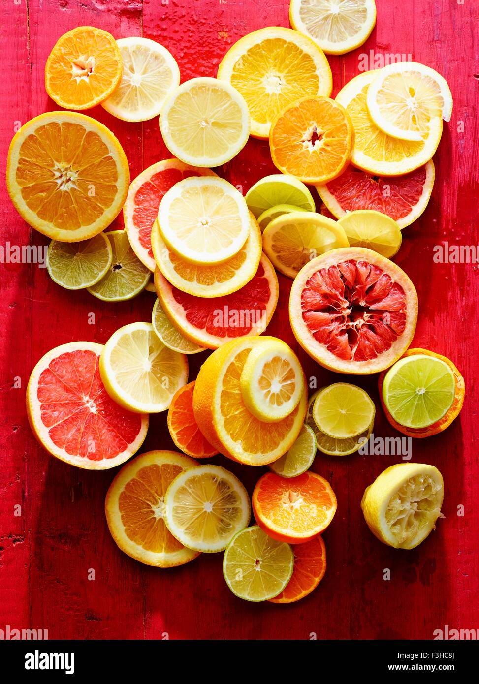 Citrus fruits slices Stock Photo - Alamy