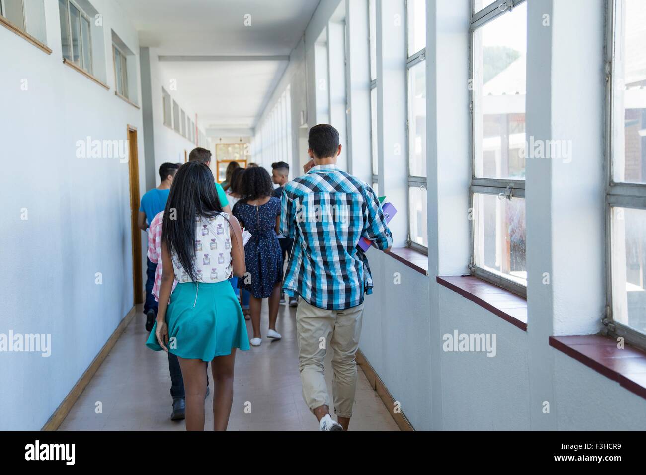 Student Running In Hallway