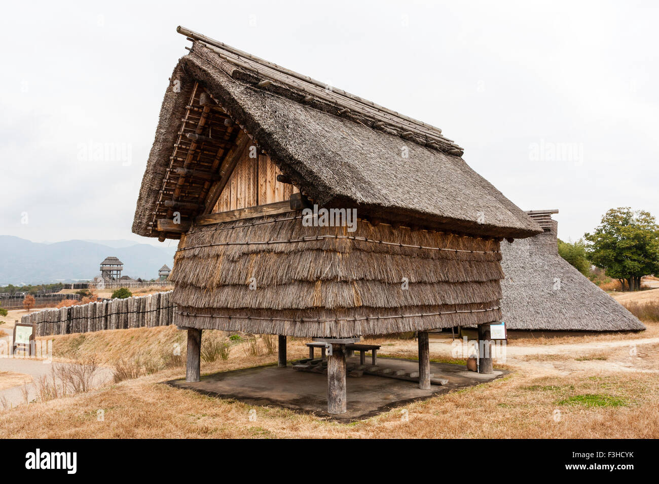 Yoshinogari Park, Japan. Yayoi reconstructed settlement. Minami no Mura ...