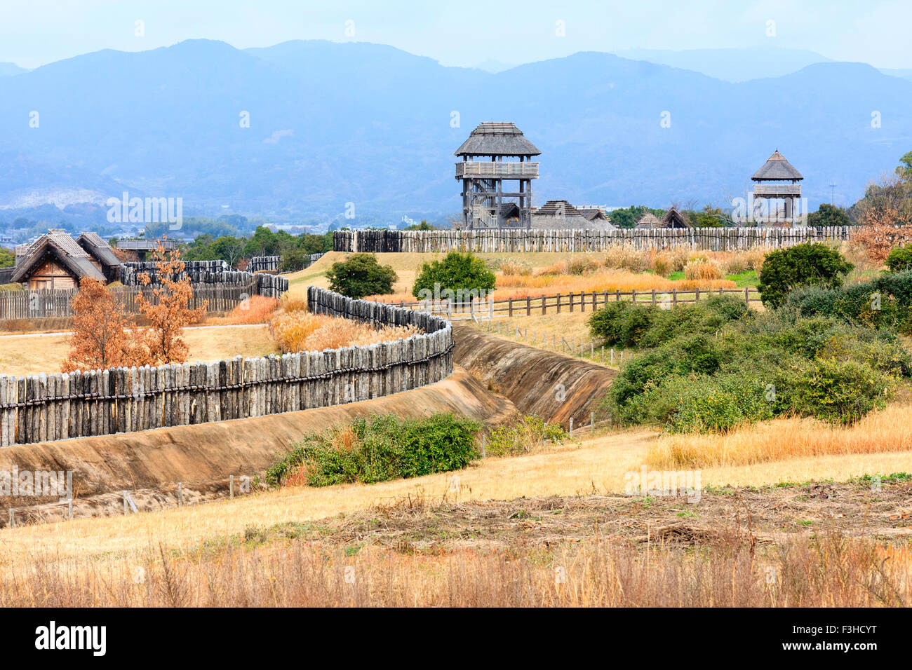 Yoshinogari Park, Japan. Yayoi reconstructed settlement. Minami no Mura ...