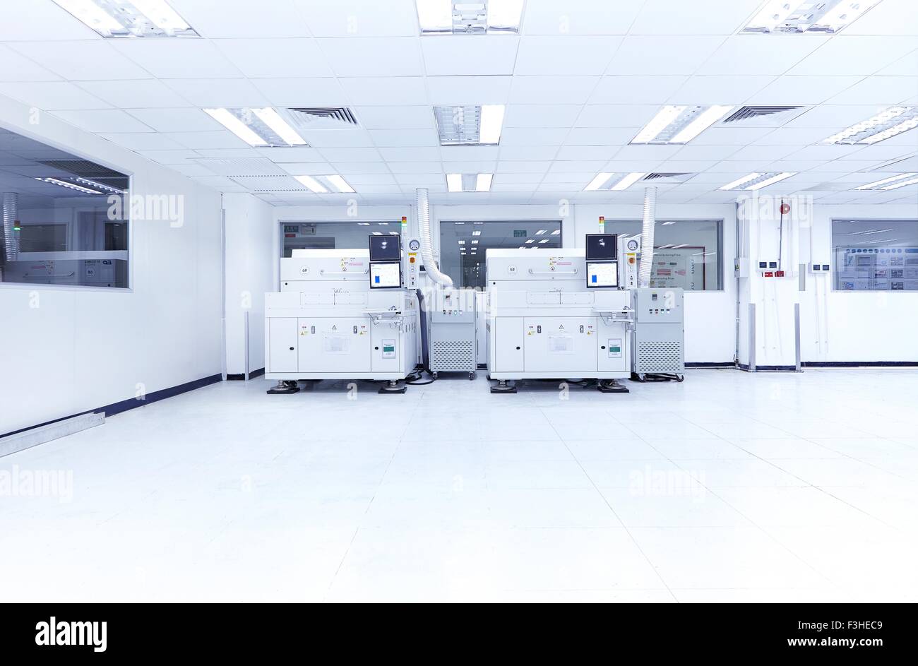 Interior factory producing flexible electronic circuit boards. Plant ...