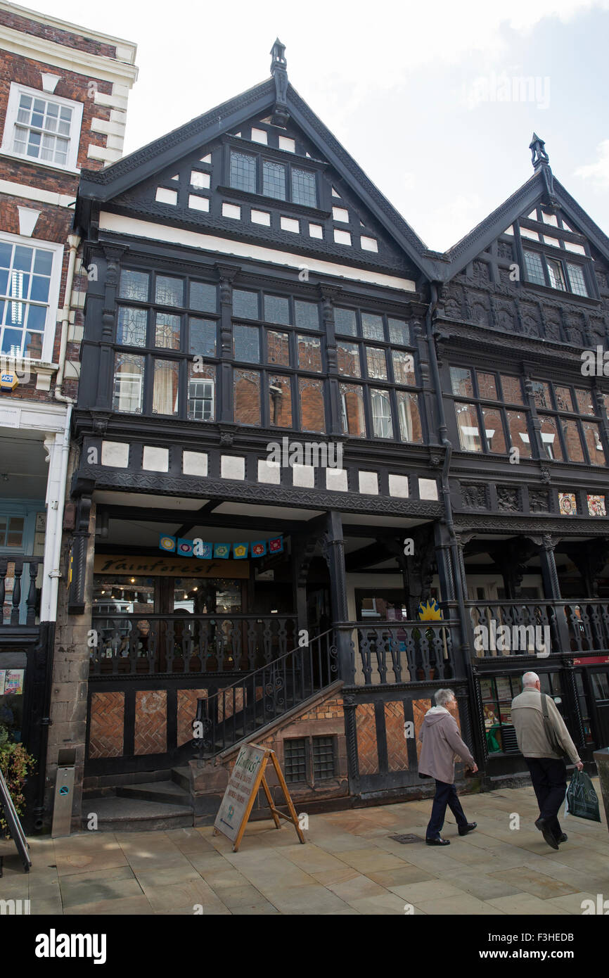 Tudor style buildings in Chester Stock Photo - Alamy