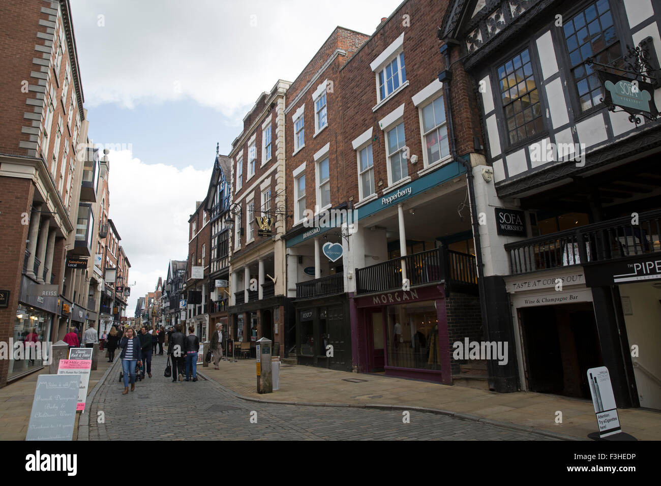 Tudor style buildings in Chester Stock Photo - Alamy