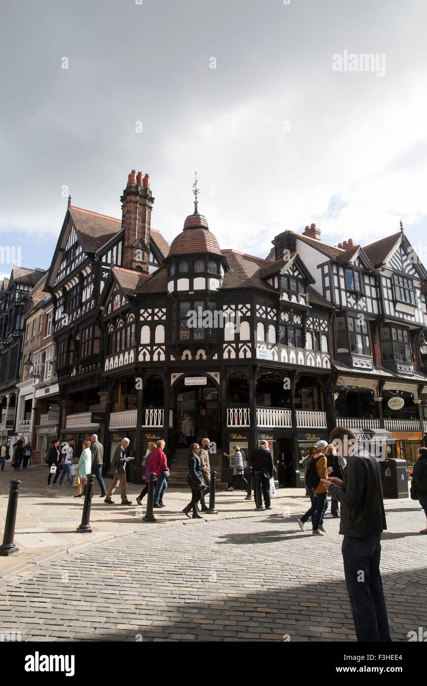 Tudor style buildings in Chester Stock Photo - Alamy