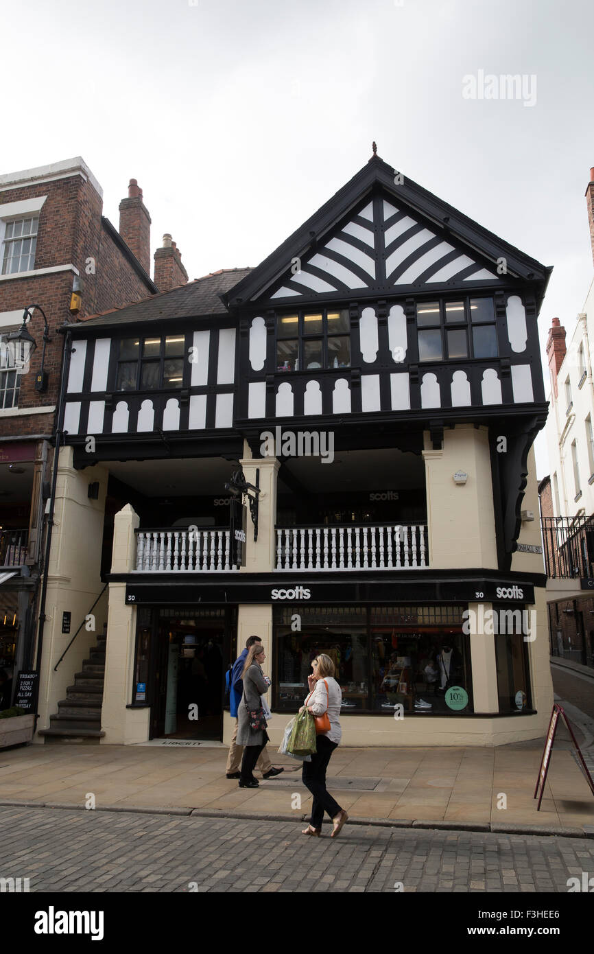 Tudor style buildings in Chester Stock Photo - Alamy