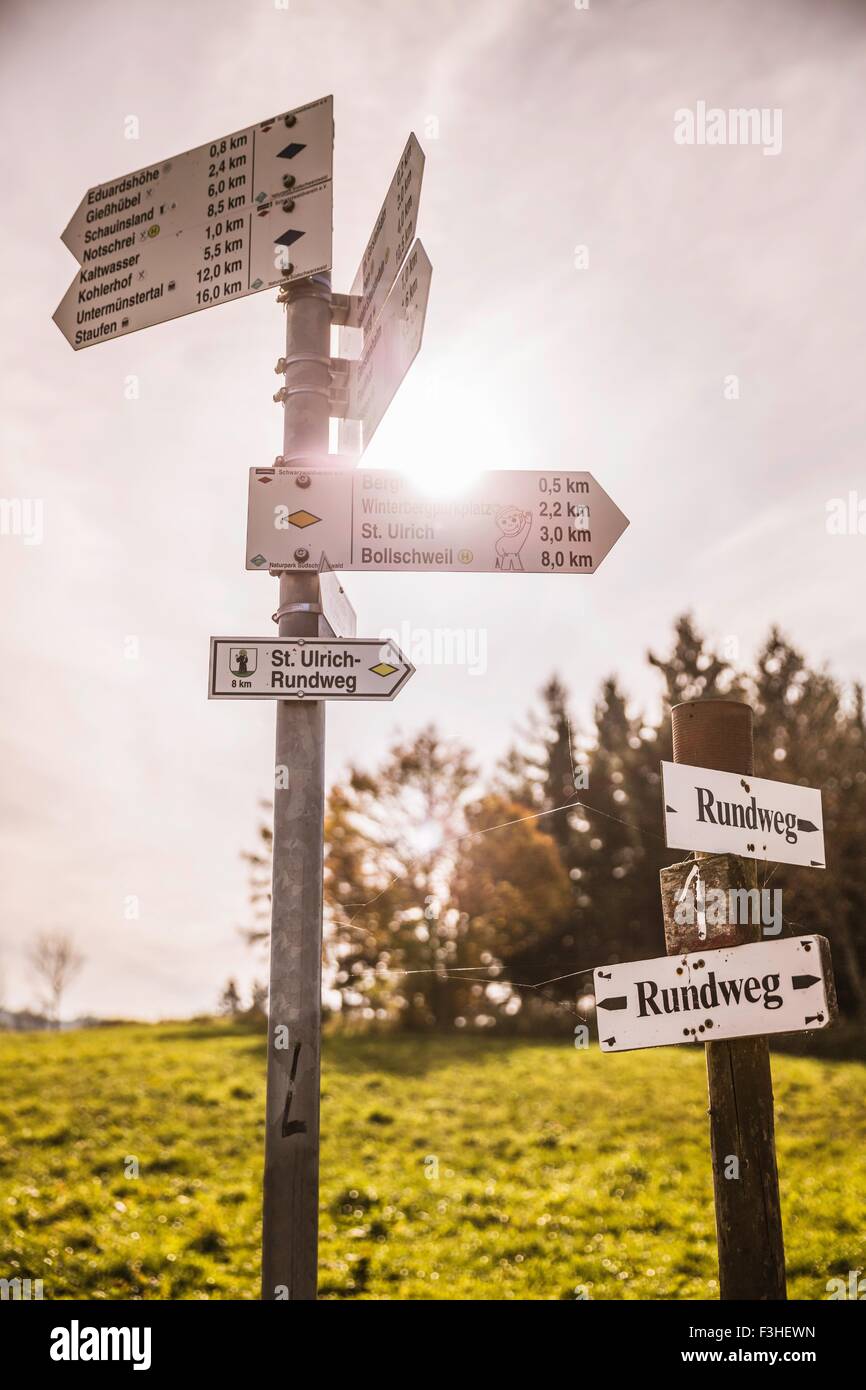Road signs signs germany bavaria hi-res stock photography and images ...
