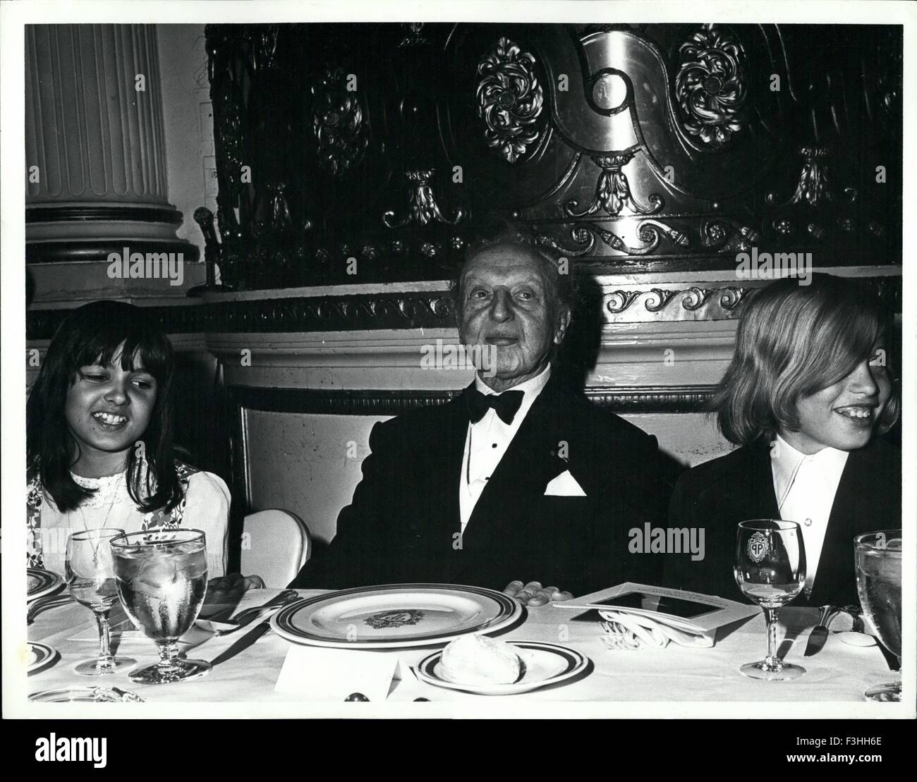 Leopold Stokowski 90th birthday, Hotel Plaza with two of his ...