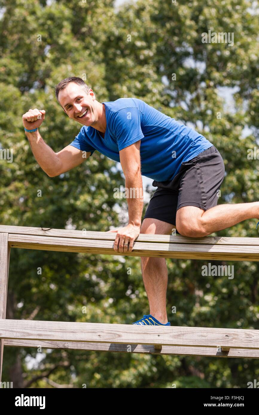 Man working out on sports hi-res stock photography and images - Alamy