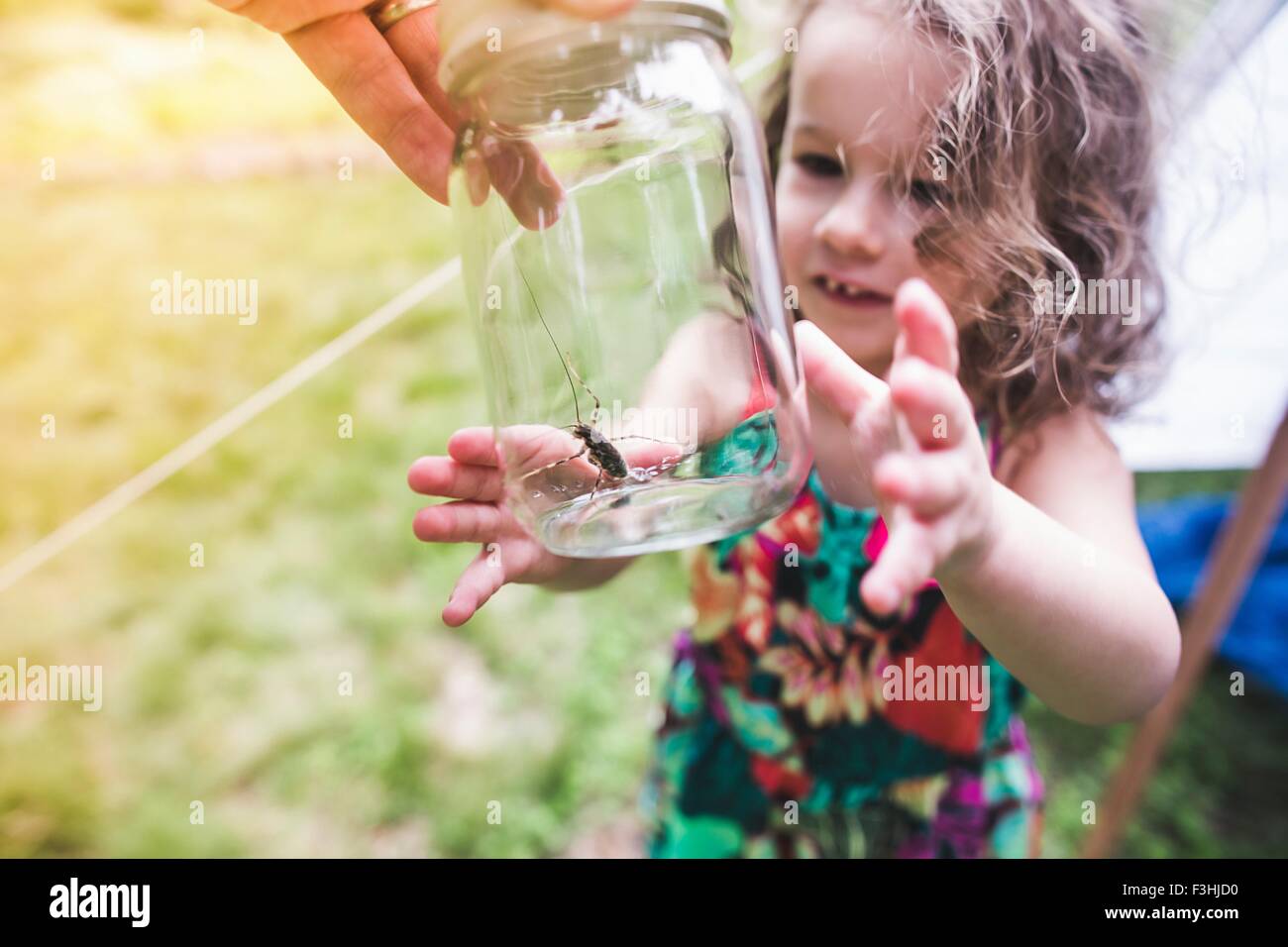 Child Holding Insect High Resolution Stock Photography and Images - Alamy