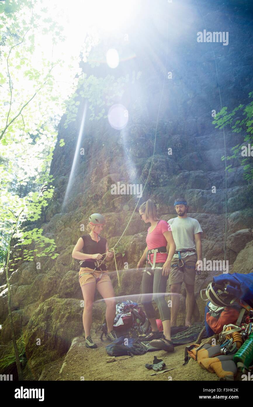 Friends climbing tree hi-res stock photography and images - Alamy
