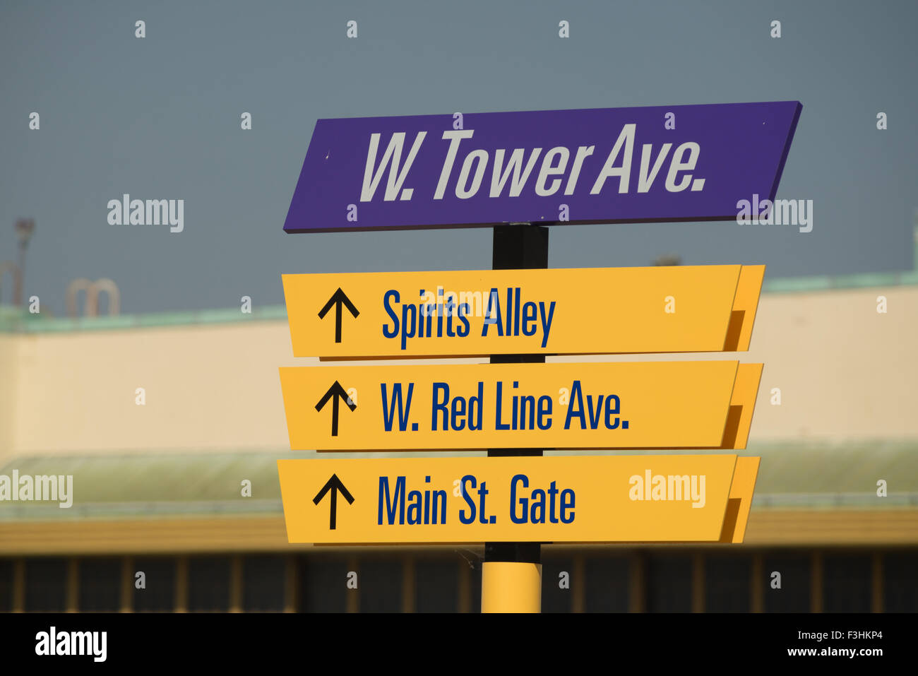 W. Tower Ave Sign Stock Photo - Alamy