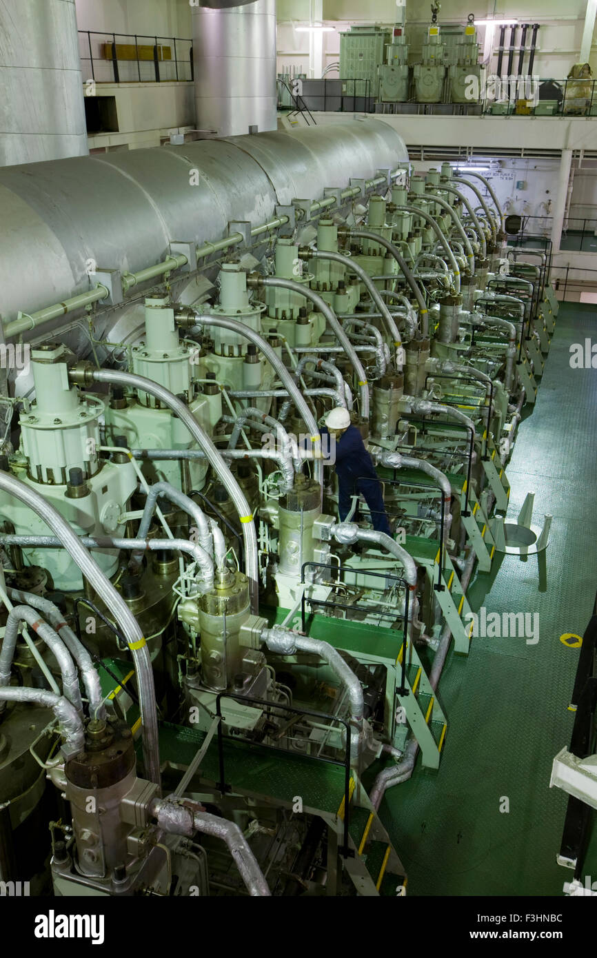 ship's engine room Stock Photo - Alamy