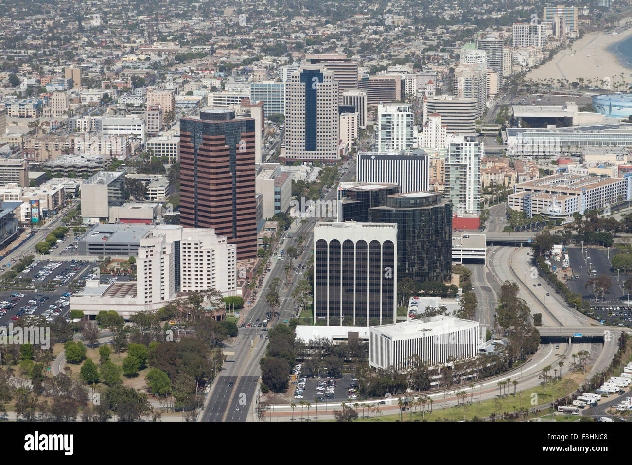 Long beach california aerial hi-res stock photography and images - Alamy