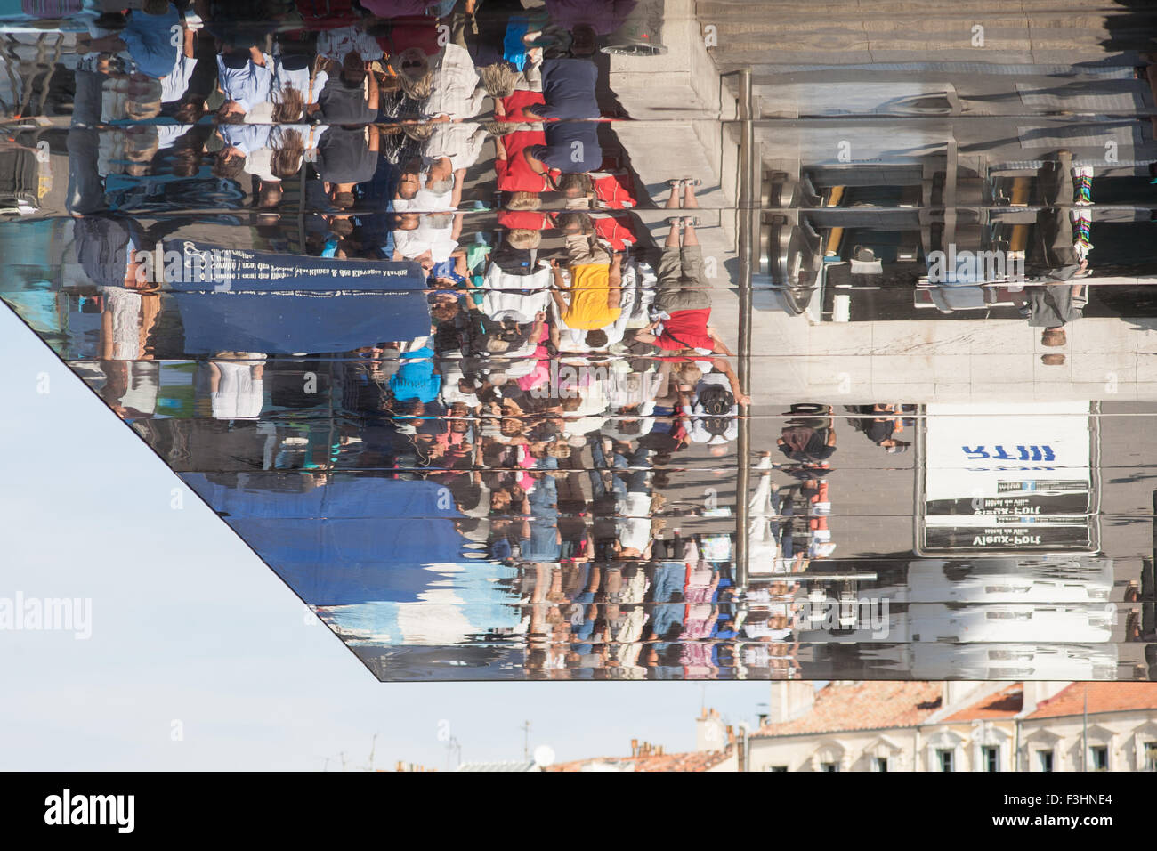Norman Foster Mirrored Pavilion, The Vieux Port, Marseille, France ...