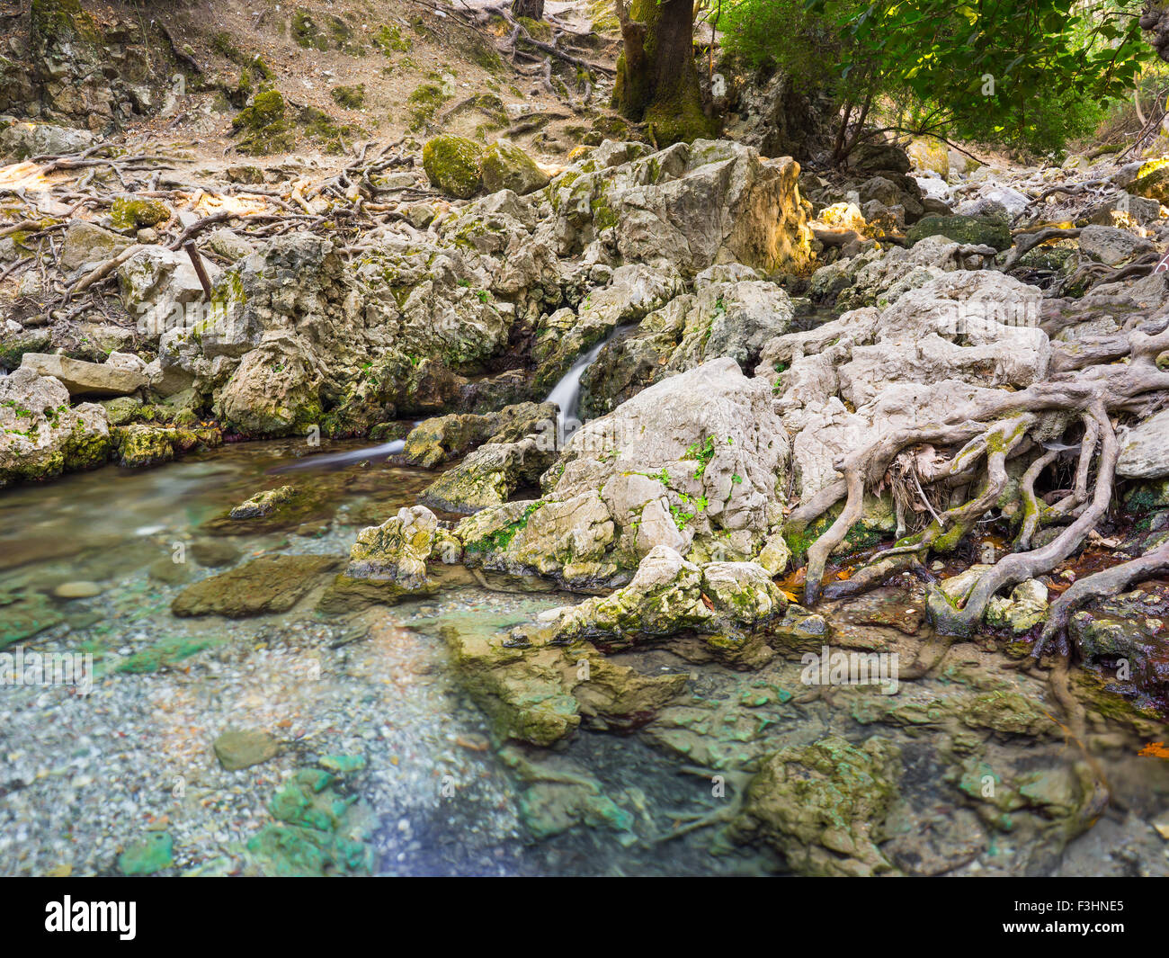 The beautiful Valley of the Seven Springs 'Epta Piges' at natural ...