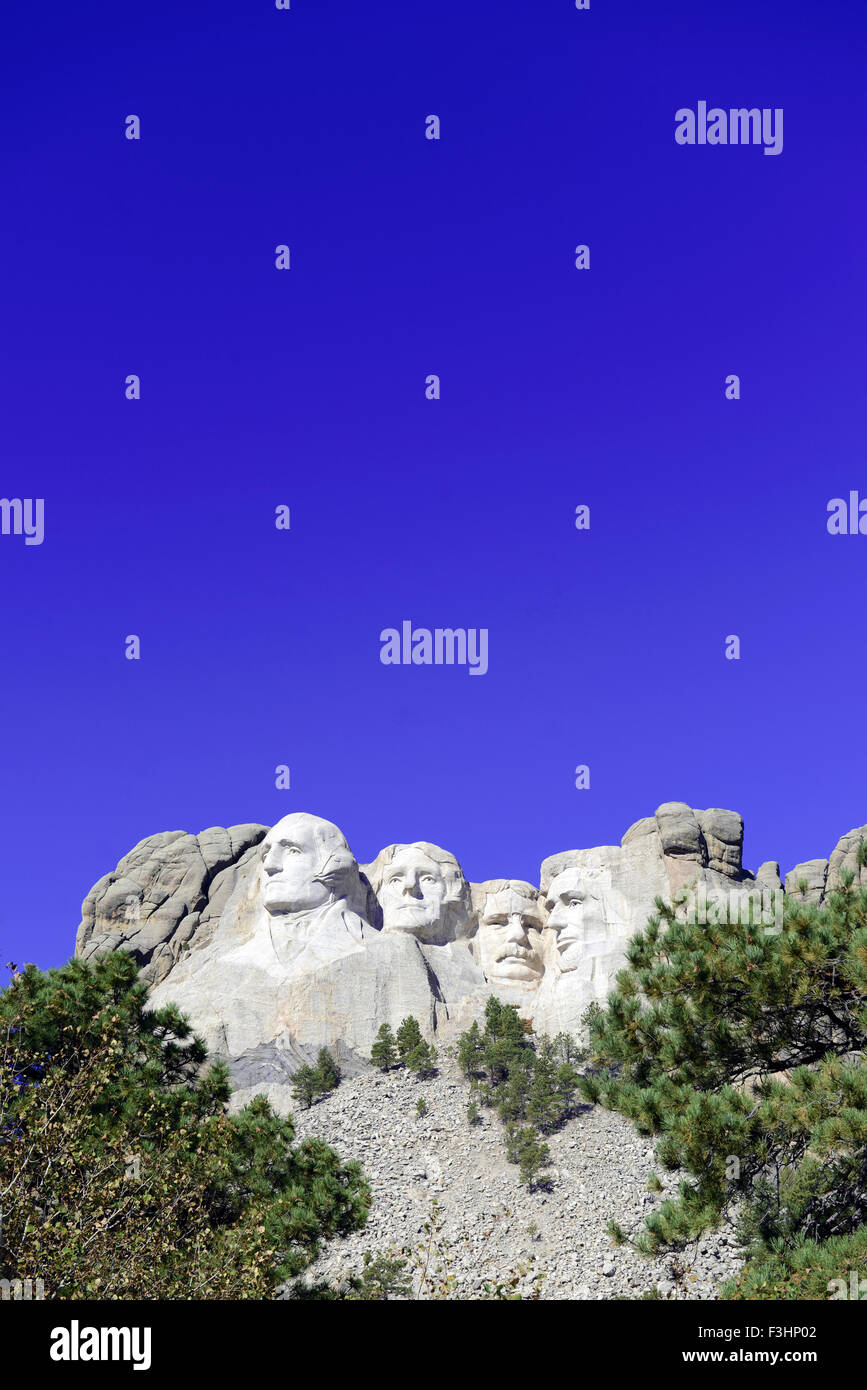 Mount Rushmore National Memorial, symbol of America located in the ...