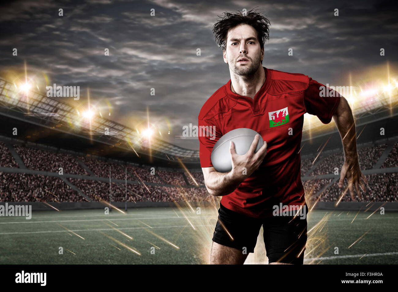 Welsh rugby player wearing hi-res stock photography and images - Alamy