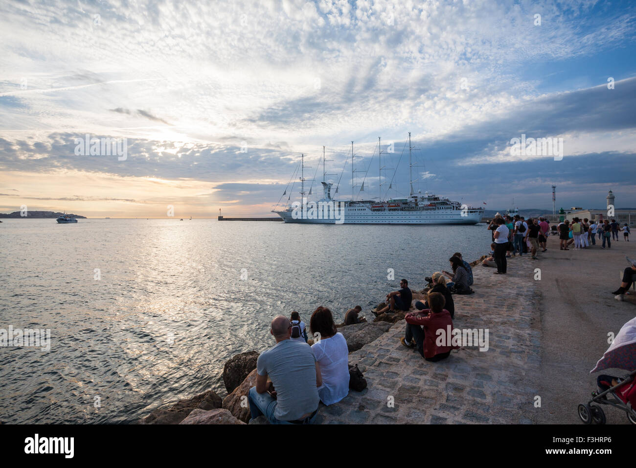 Cruise Ship, Marseille, France Stock Photo - Alamy