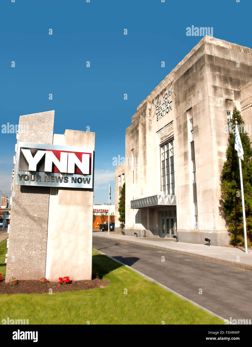 Syracuse, New York, USA. September 24,2015.Sign and entrance to the ...