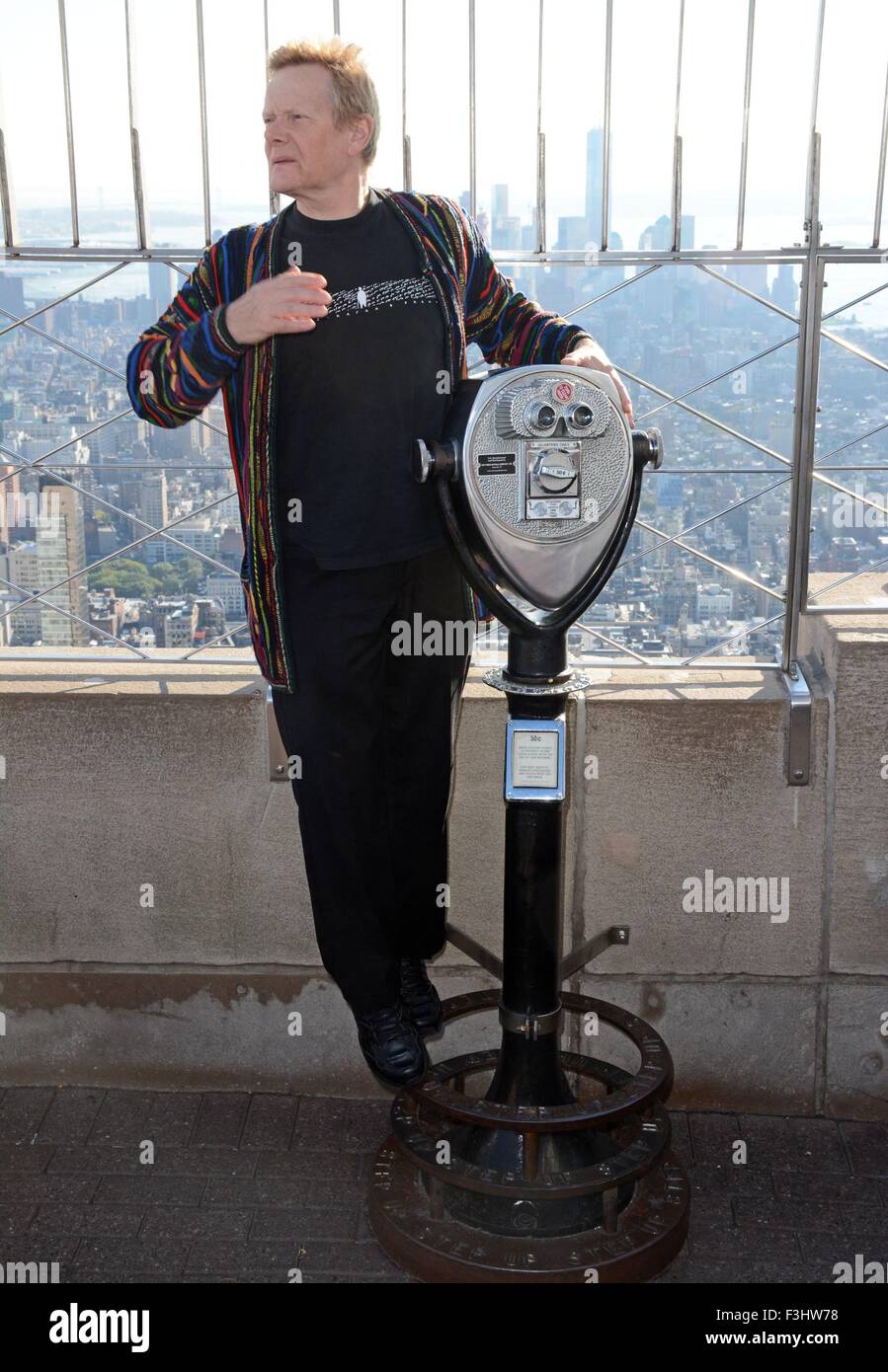 New York, NY, USA. 7th Oct, 2015. Philippe Petit at the press ...