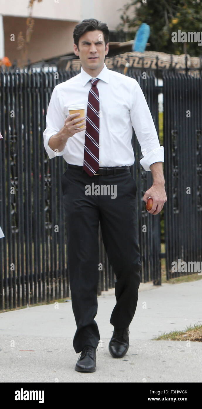Actor Wes Bentley spotted filming "American Horror Story" filming in ...