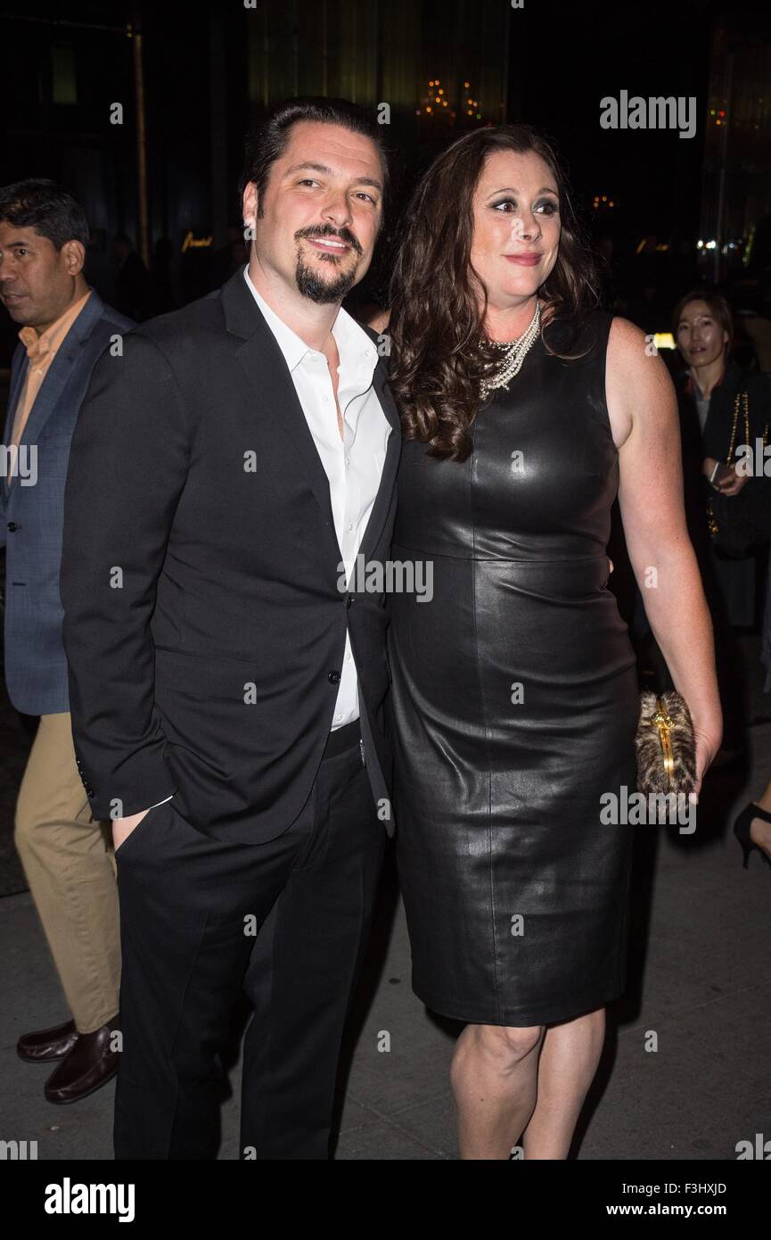 New York, NY, USA. 7th Oct, 2015. James Vanderbilt, Amber Freeman at ...