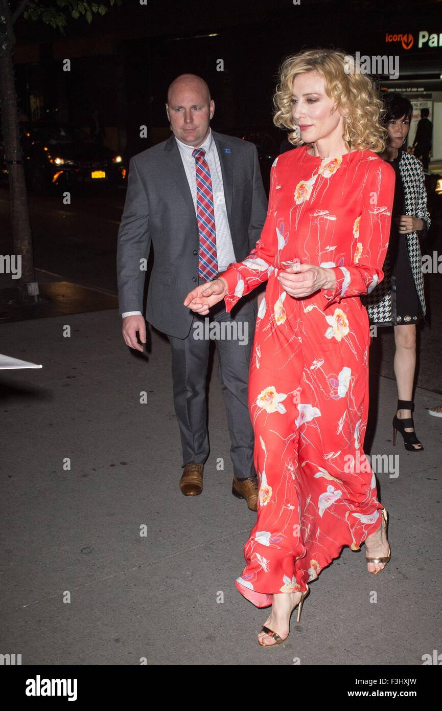 New York, NY, USA. 7th Oct, 2015. Cate Blanchett at arrivals for TRUTH ...