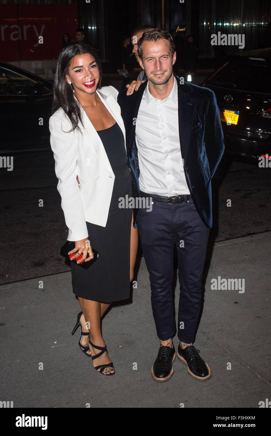 New York, NY, USA. 7th Oct, 2015. Hannah Bronfman, Brendan Fallis at ...