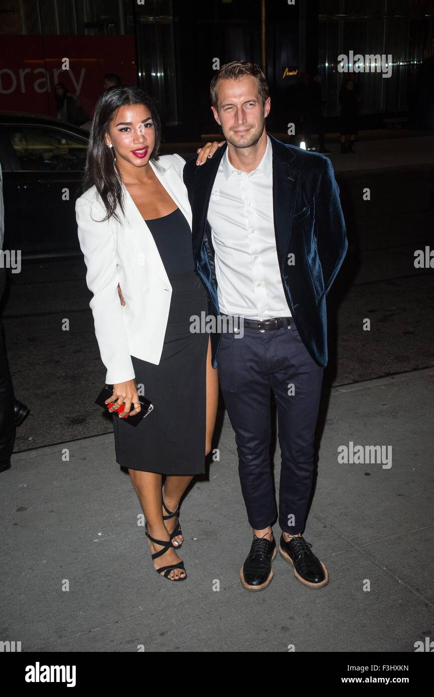 New York, NY, USA. 7th Oct, 2015. Hannah Bronfman, Brendan Fallis at ...