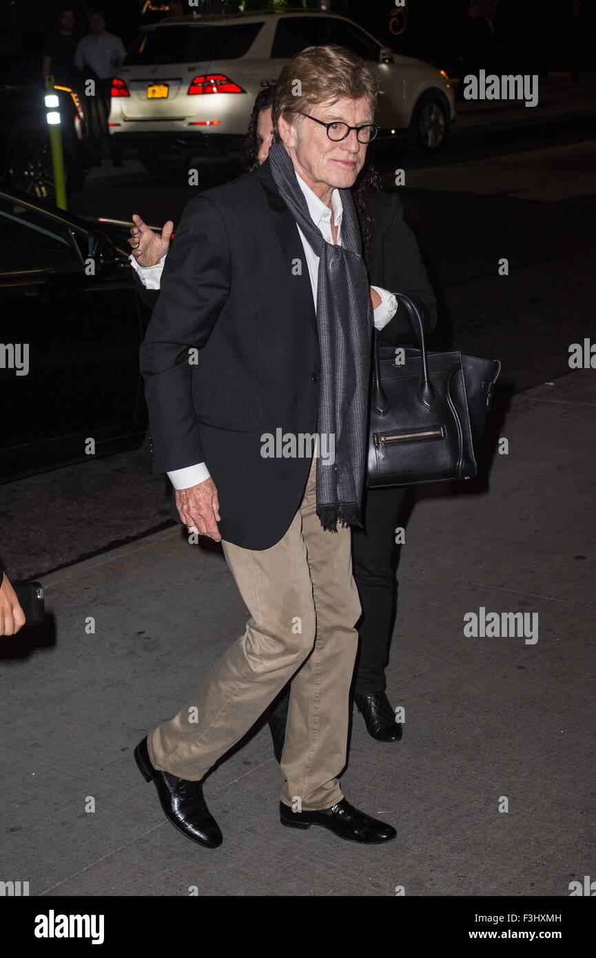 New York, NY, USA. 7th Oct, 2015. Robert Redford at arrivals for TRUTH ...