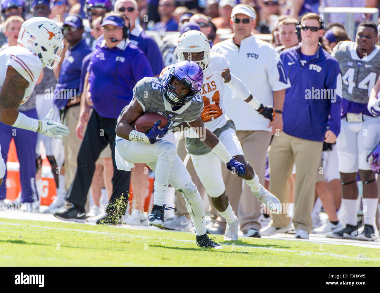 October 3rd, 2015:.TCU Horned Frogs wide receiver KaVontae Turpin (25 ...