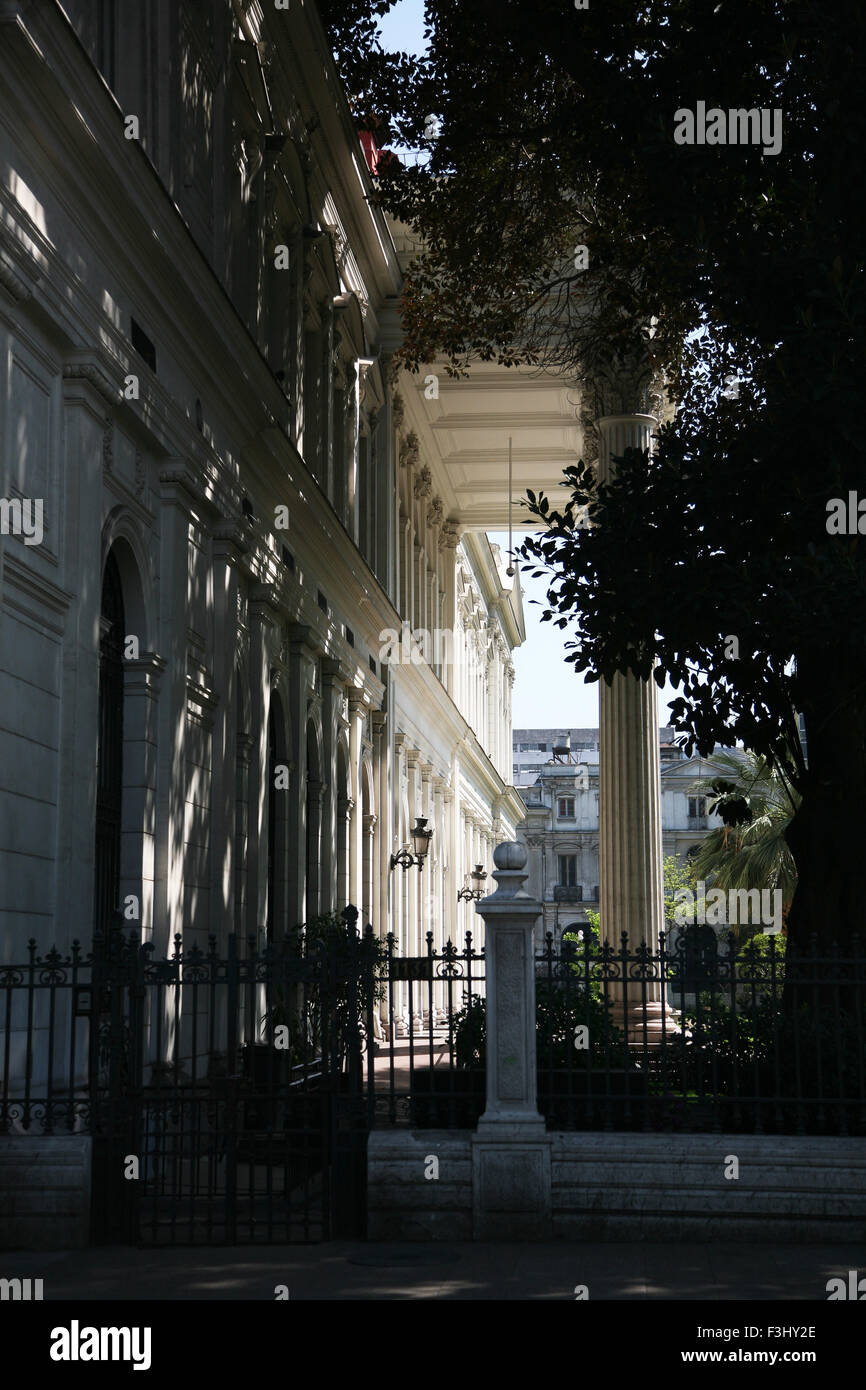 Side view of the Chamber of Deputies entrance to the old national ...