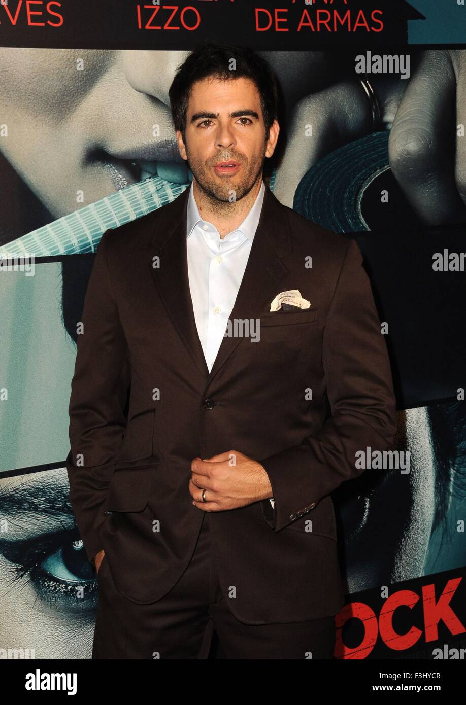 Los Angeles, CA, USA. 7th Oct, 2015. Eli Roth at arrivals for KNOCK ...