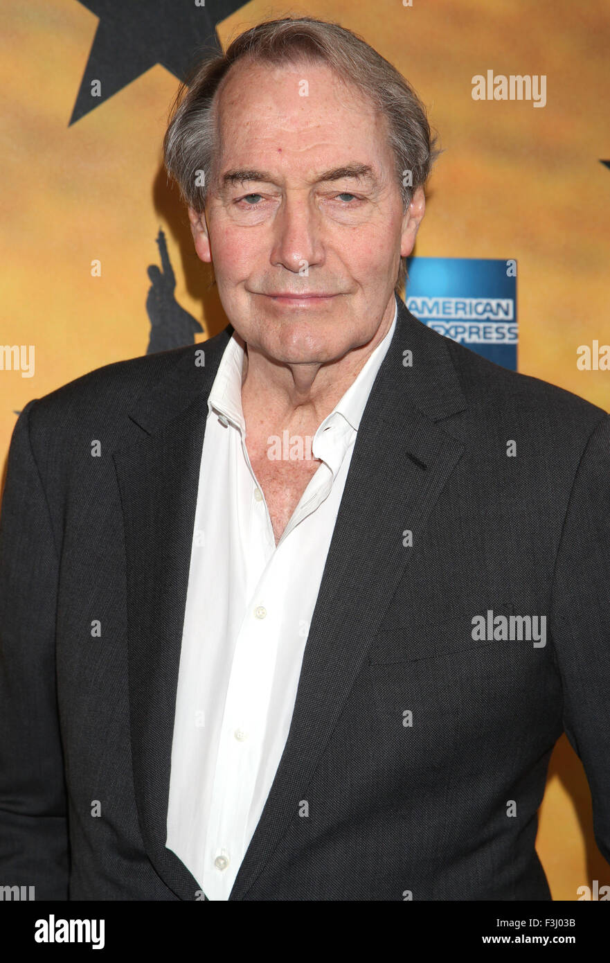 Opening night of the Broadway musical Hamilton at the Richard Rodgers ...