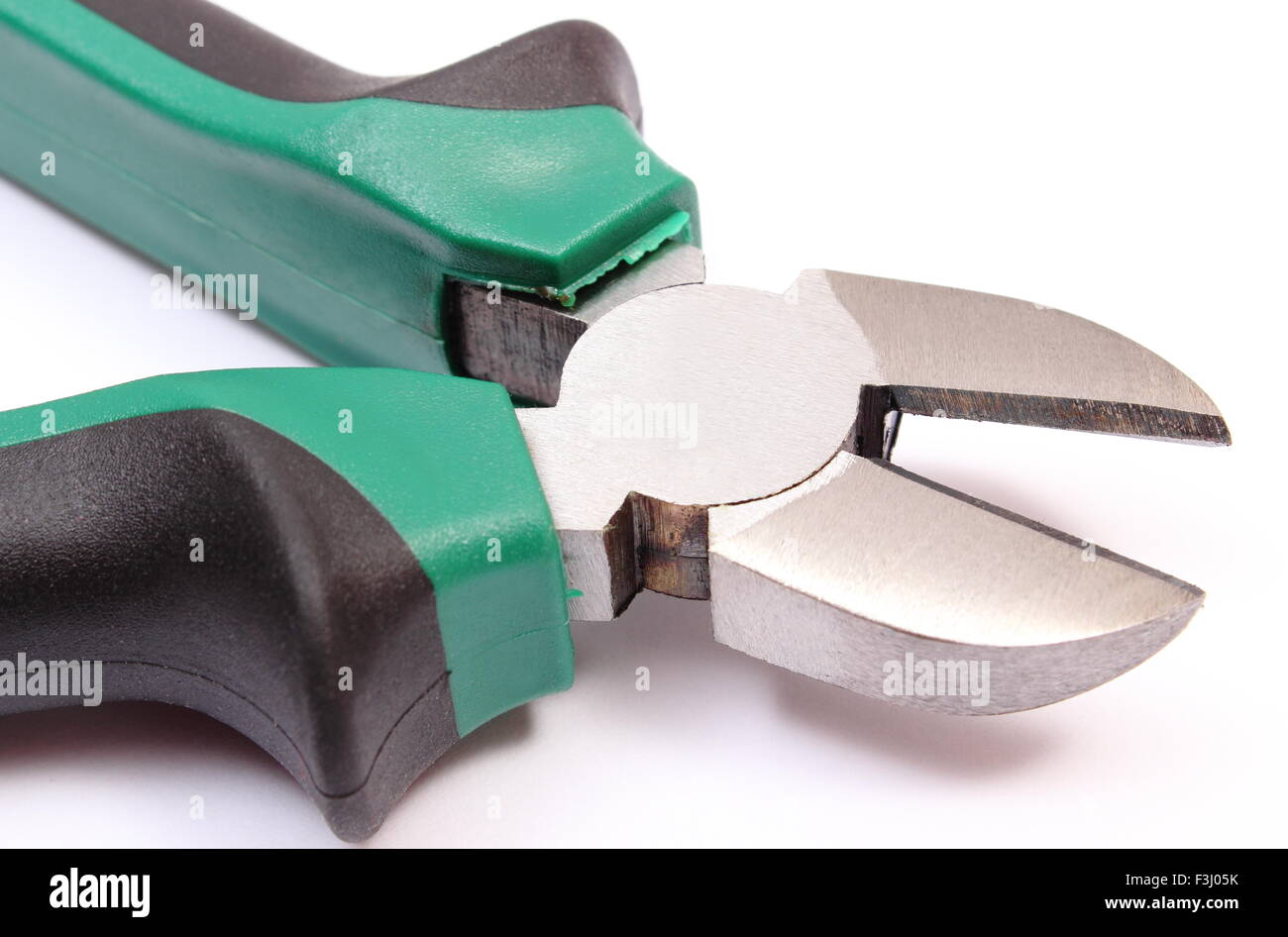 Electrical pliers isolated on white background, work tools for engineer ...