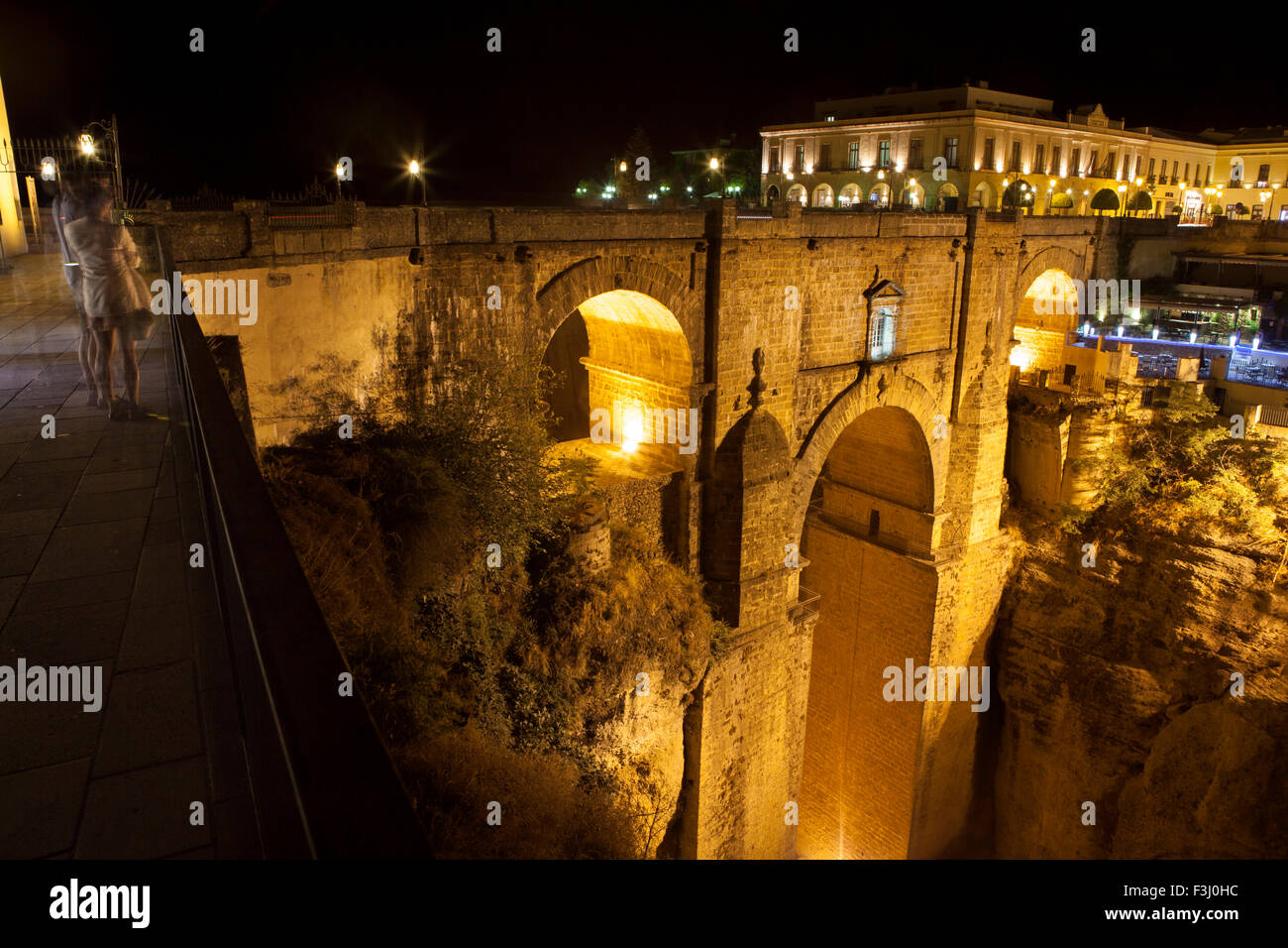 Bridge night ronda gorge hi-res stock photography and images - Alamy
