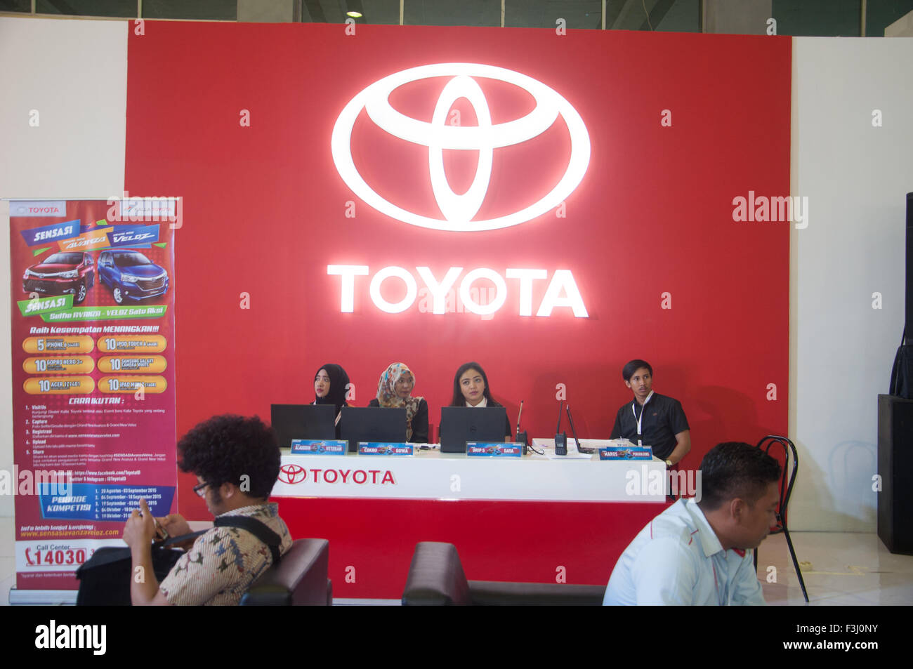 Toyota booth at an expo in Makassar, Indonesia Stock Photo - Alamy