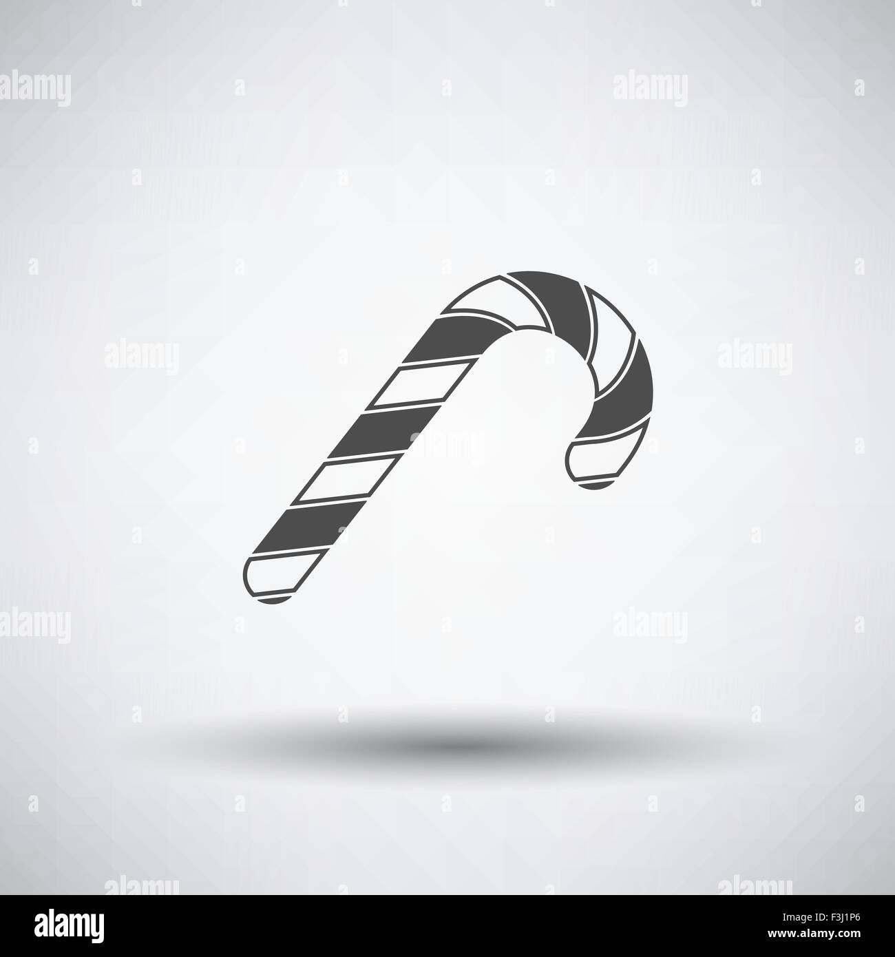 Stick candy icon on gray background with round shadow. Vector ...