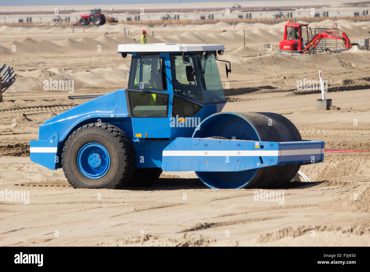 Soil roller vehicle Stock Photo - Alamy
