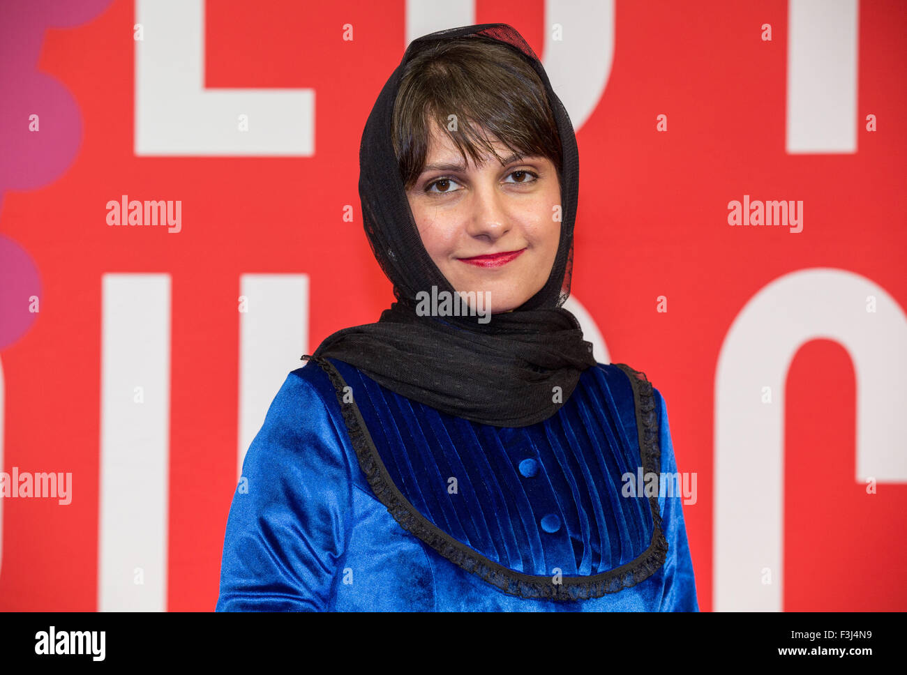 Hamburg, Germany. 7th Oct, 2015. Iranian director Ida Panahandeh poses ...
