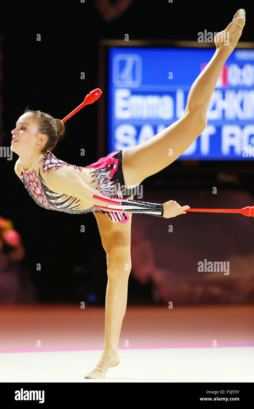 Tokyo Metropolitan Gymnasium, Tokyo, Japan. 2nd Oct, 2015. Emma Lozhkin ...