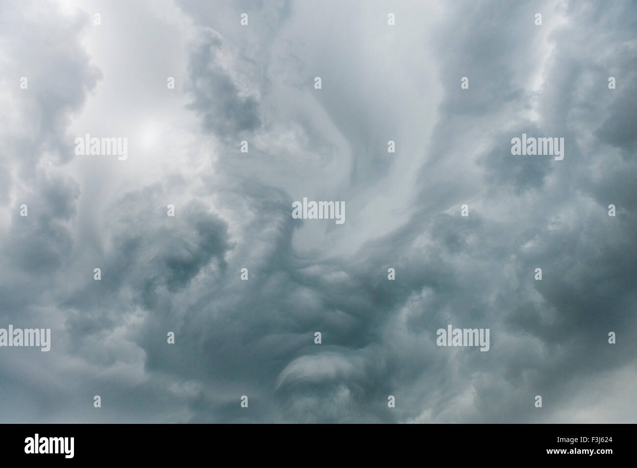 Threatening clouds reveal there is storm coming up Stock Photo - Alamy