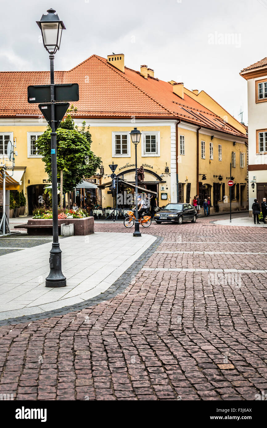 Vilnius oldtown street ,Lithuania Stock Photo - Alamy