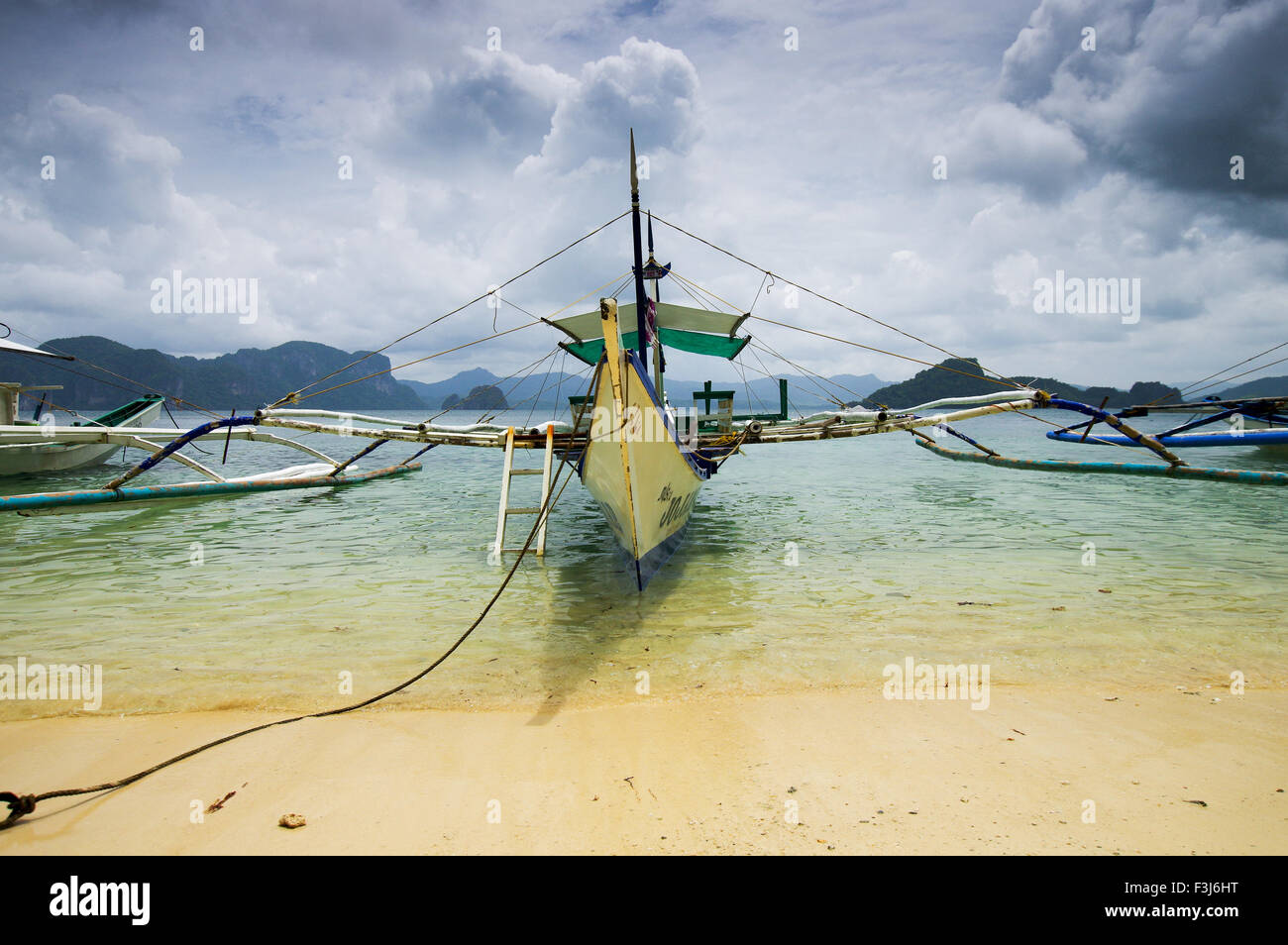 Bangka boats near El Nido - Palawan, Philippines Stock Photo - Alamy